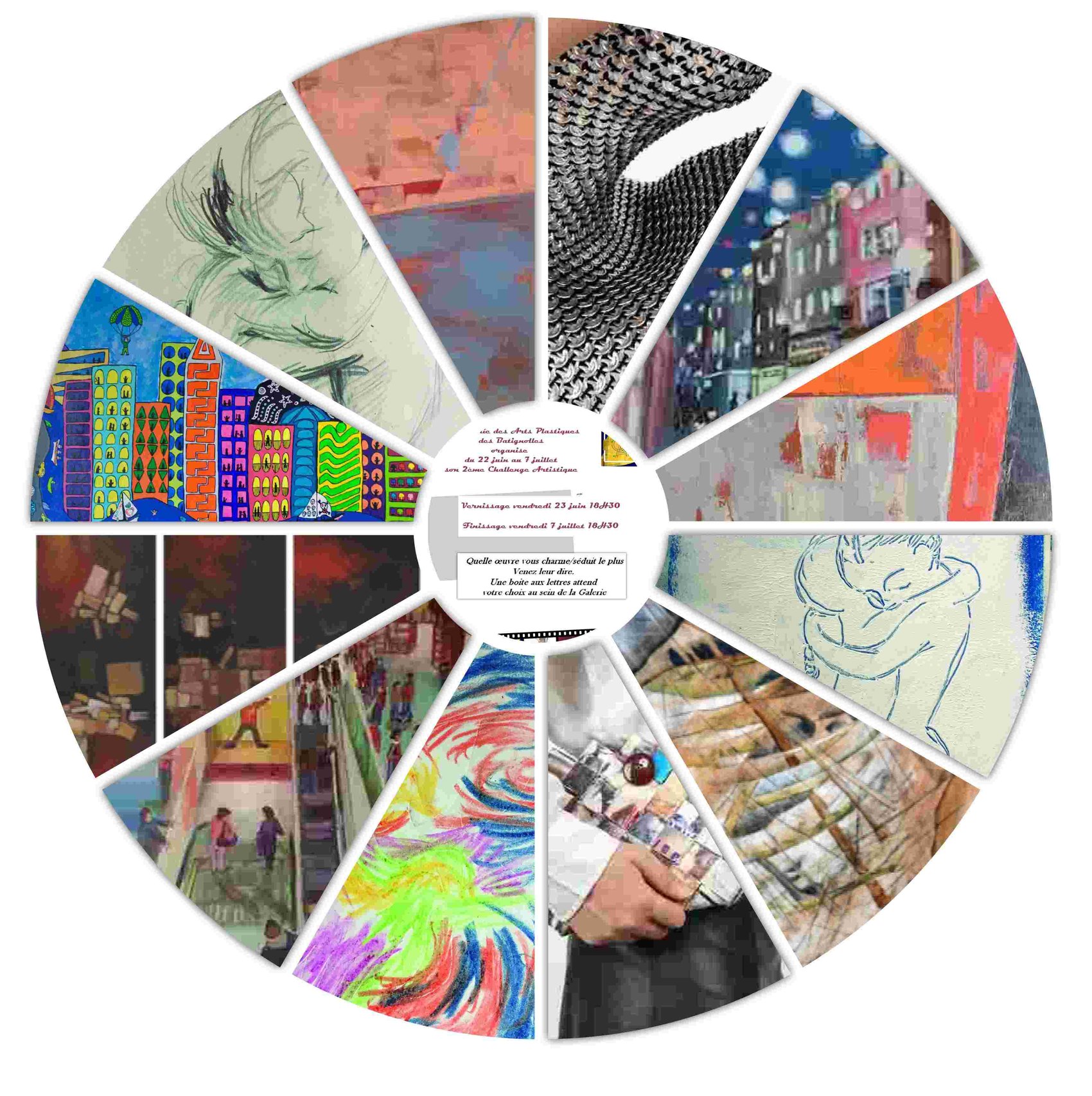 Vernissage du 2 Challenge Artistique de La Galerie des Arts Plastiques