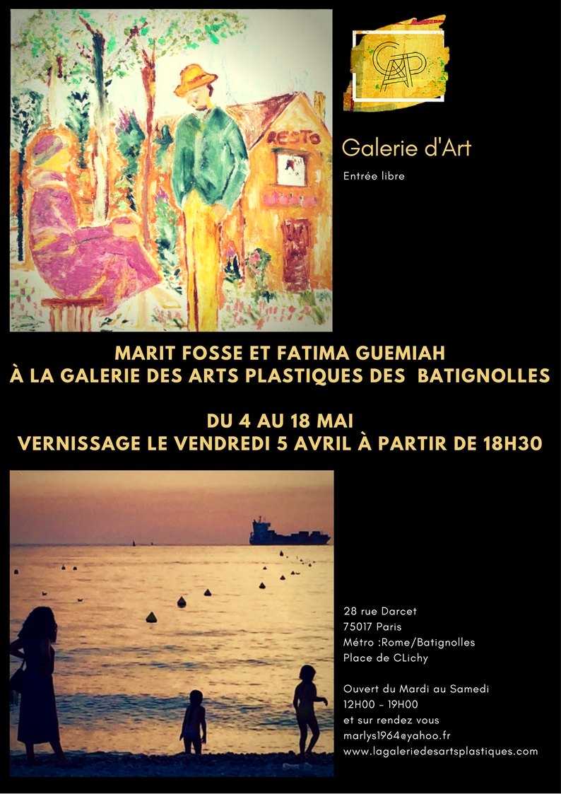 Marit FOSSE Artiste Peintre exposE avec Fatima GUEMIAH