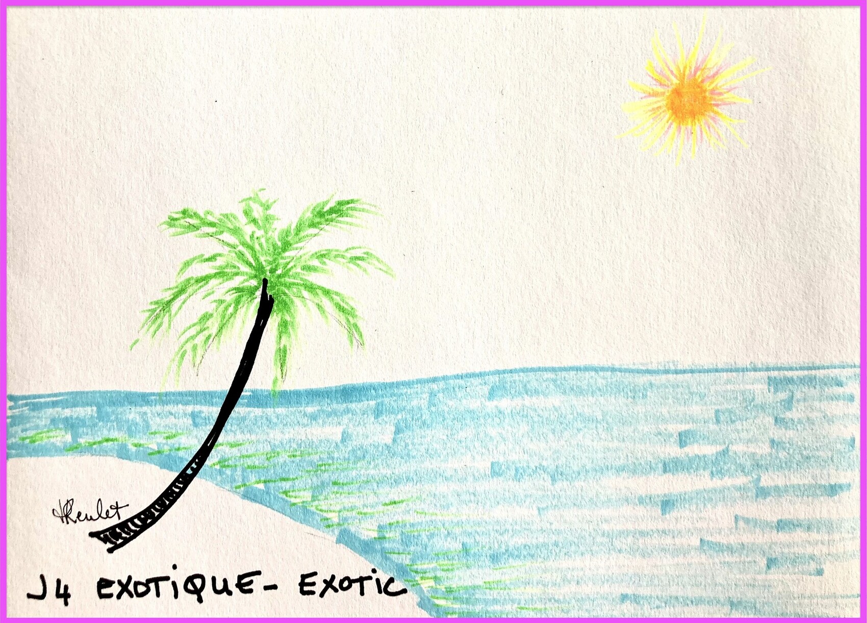 Peinture Inktober 2024 J4 : Exotique - Exotic