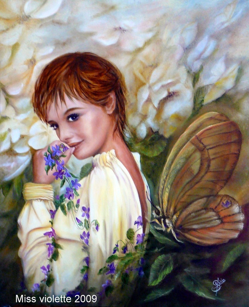 Peinture Miss VIOLETTE