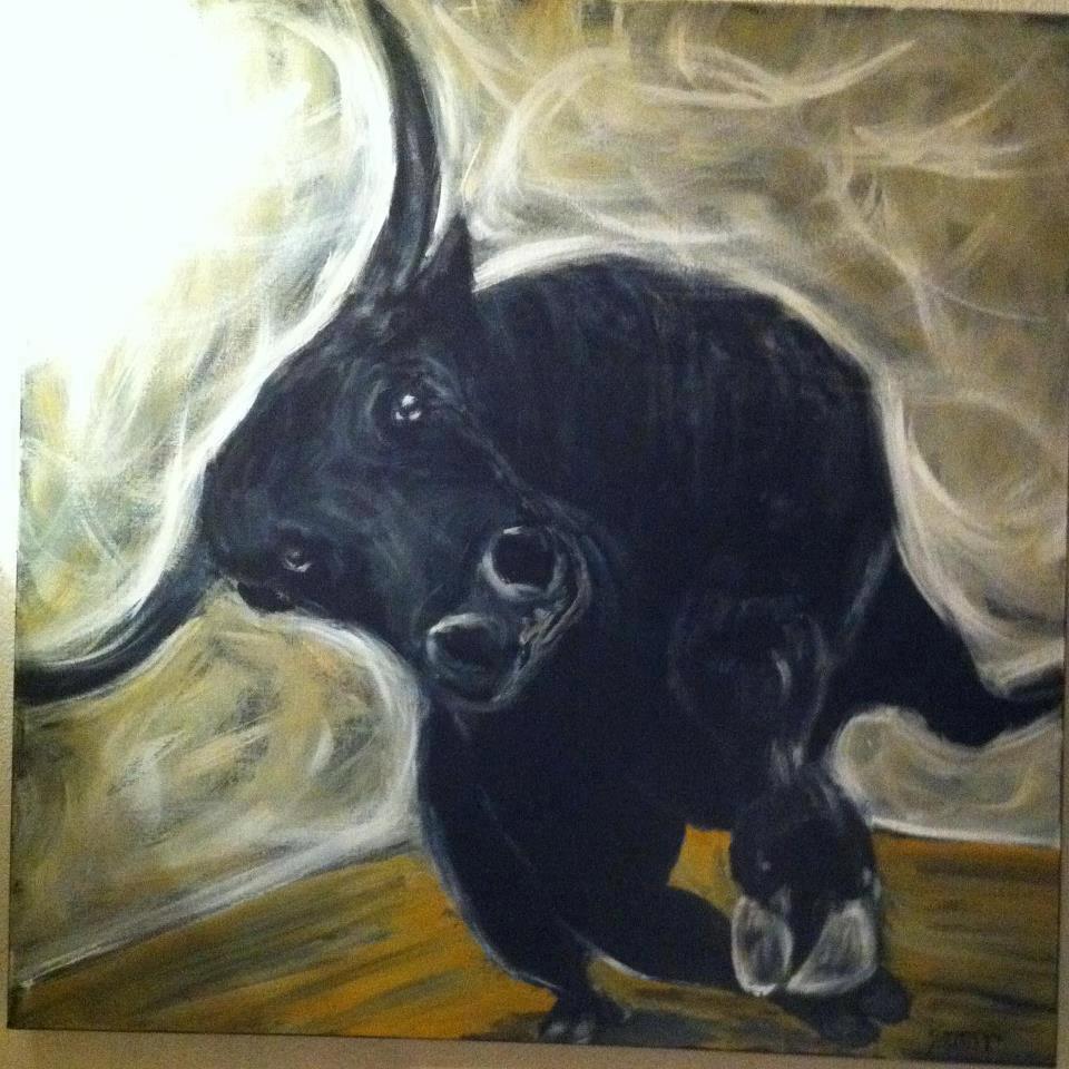 Peinture "LA CHARGE"
