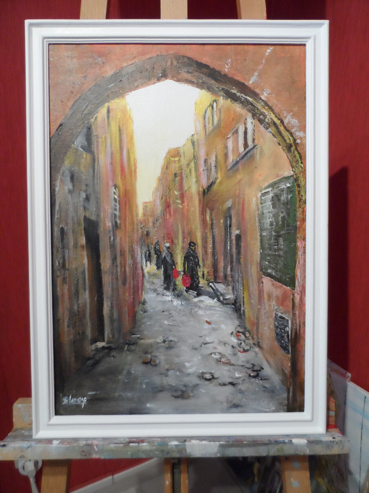 Peinture rue de marrakech