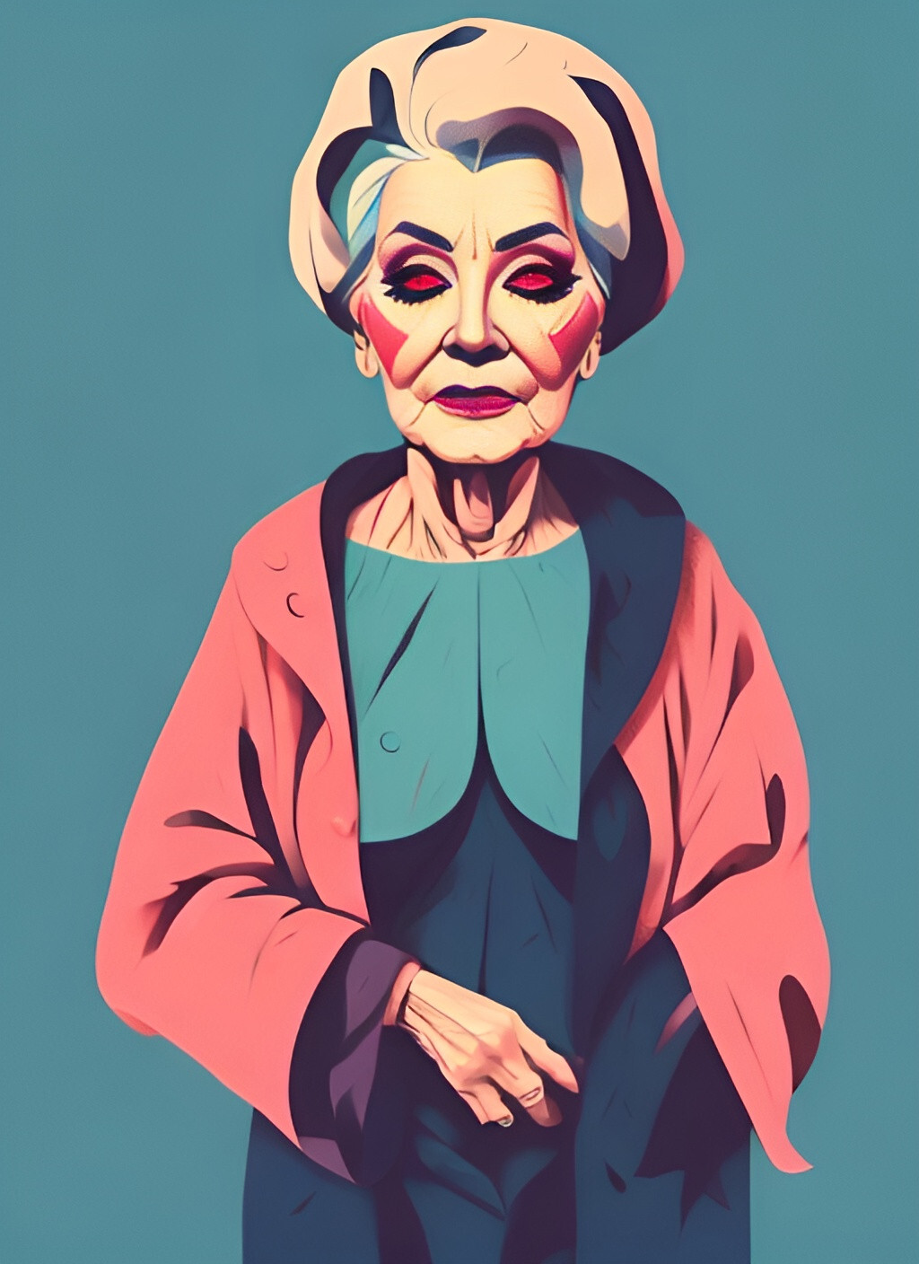 Peinture Lady Vector