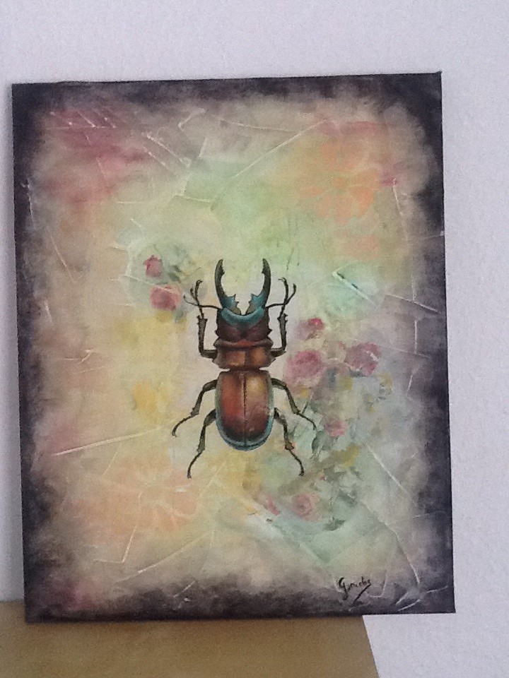 Peinture série les insectes 1