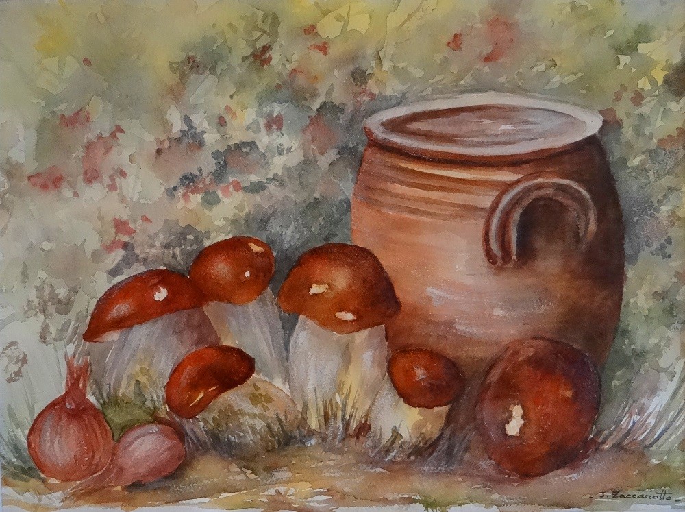 Peinture Encore quelques cèpes....