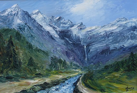 Peinture Gavarnie Hautes Pyrénées