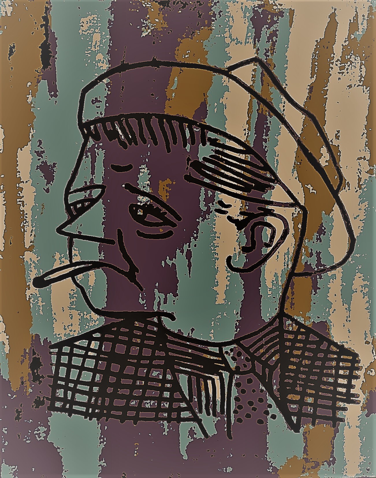 Peinture Jacques Prévert (1900-1977)