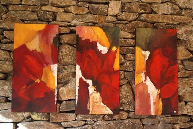 Peinture tryptique-VENDU