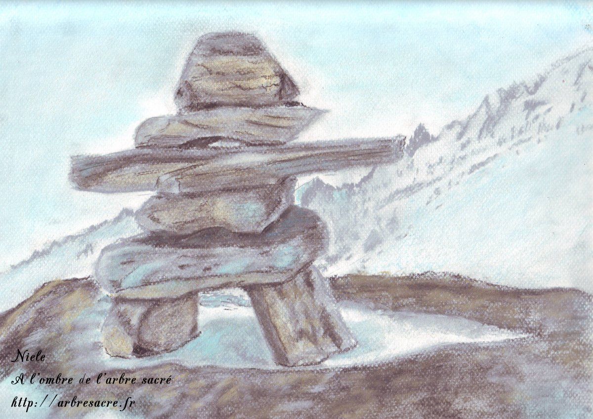 Dessin Inukshuk