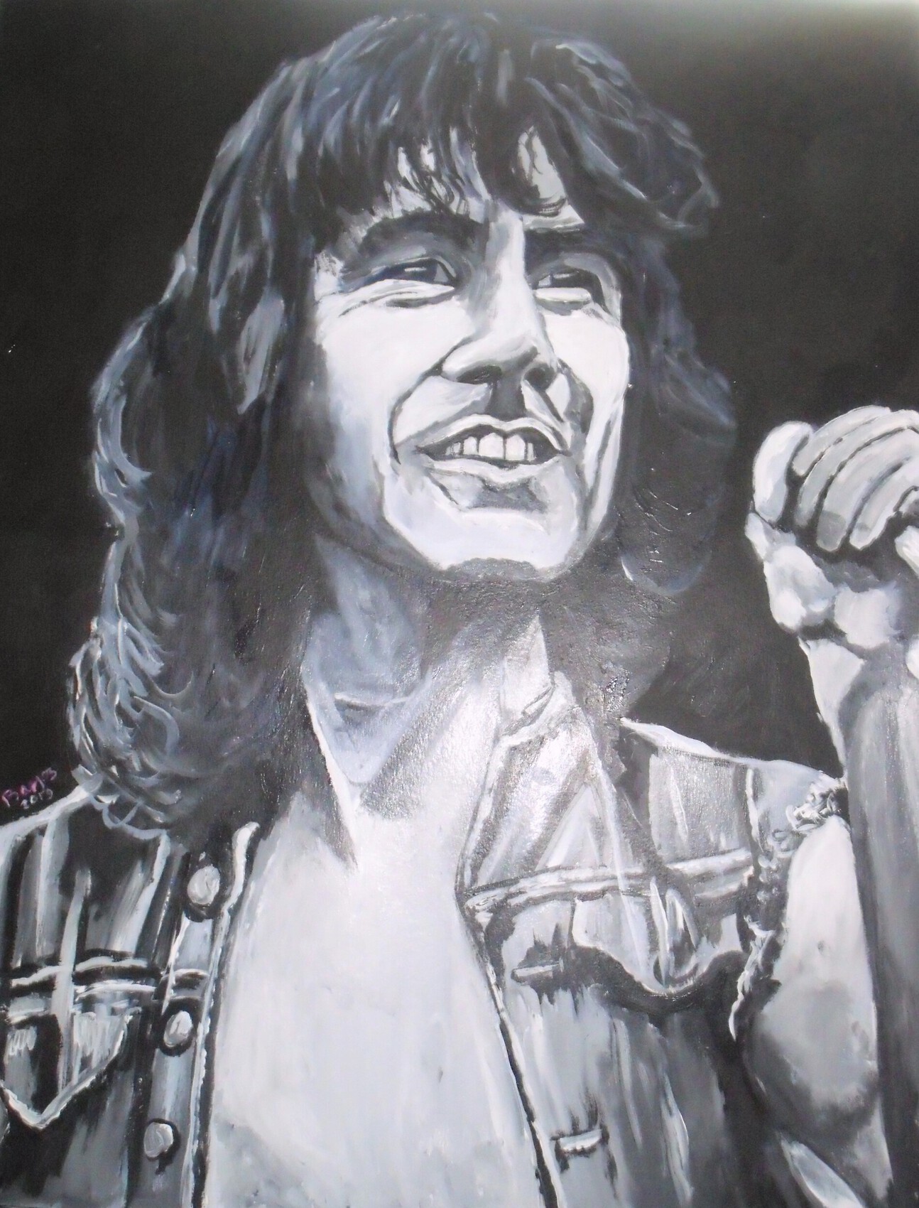 Peinture Bon Scott ACDC