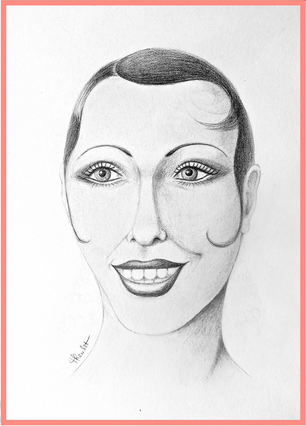 Dessin Joséphine Baker (1906-1975) / Drawing Joséphine Baker (1906-1975)