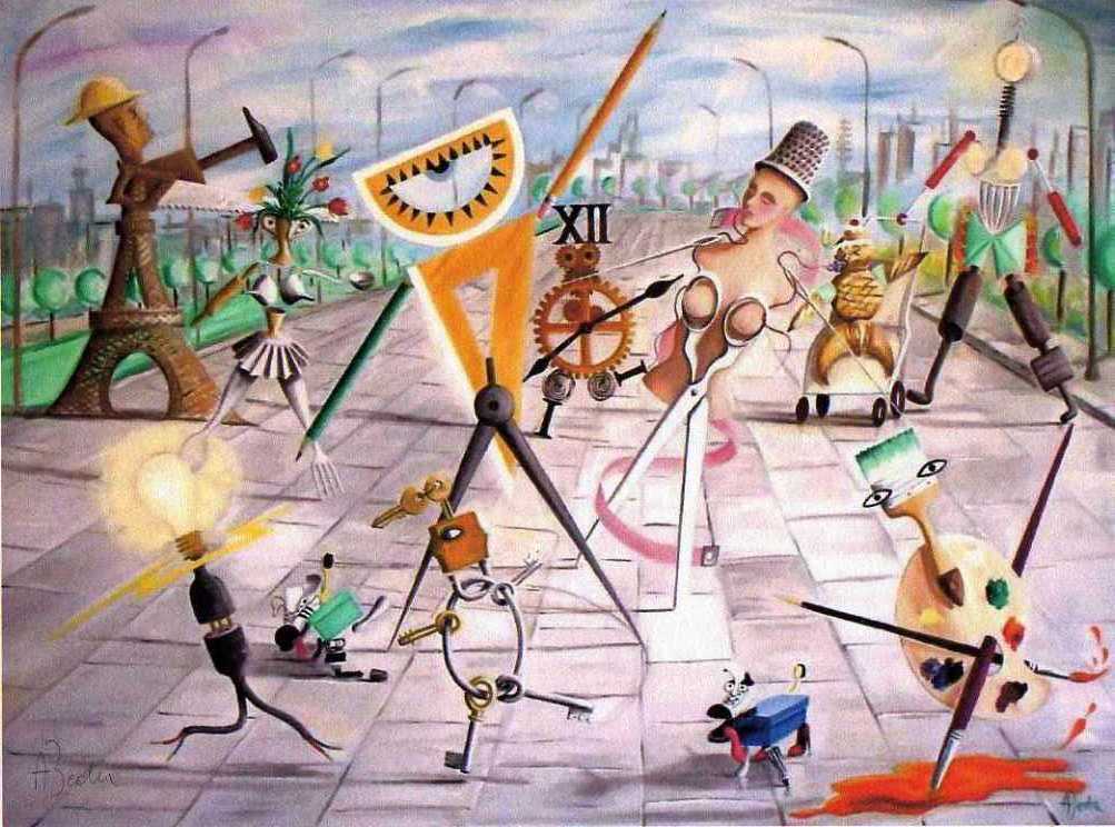 Peinture L'HEURE DE POINTE