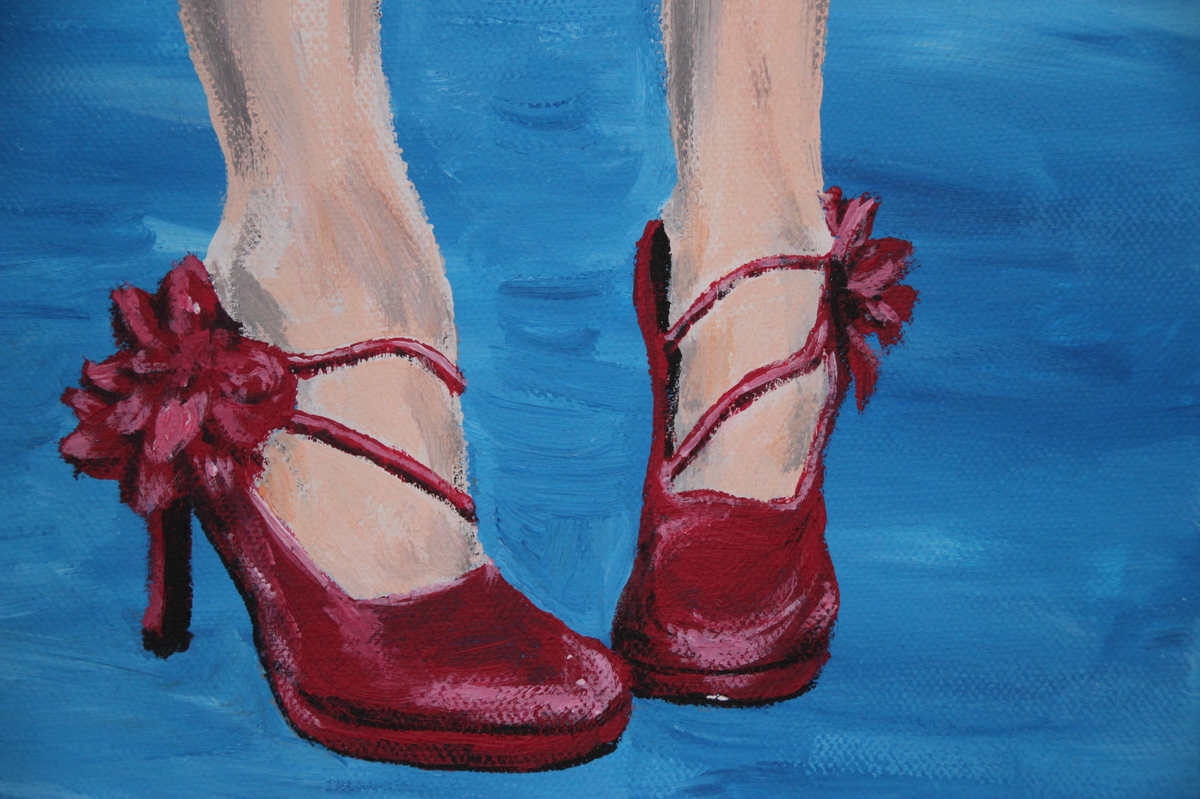 Peinture Les souliers rouges