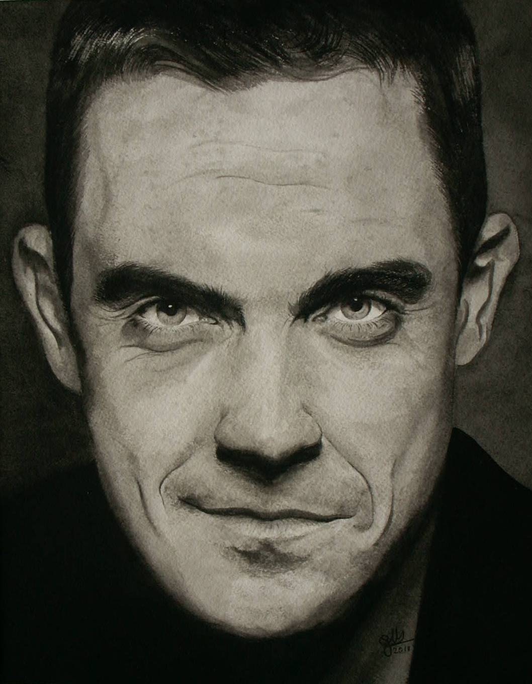 Peinture Robbie Williams