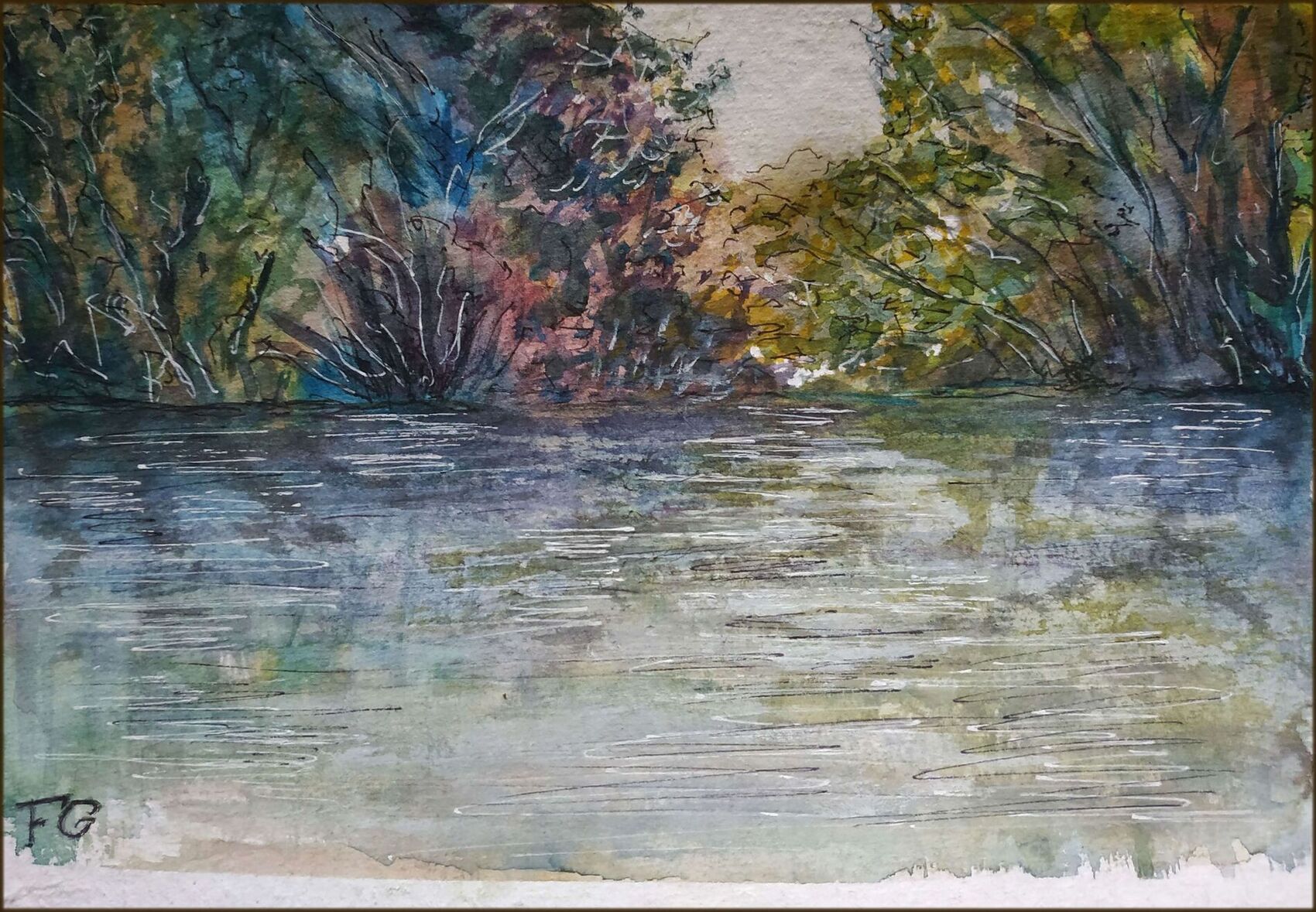 Peinture Les reflets