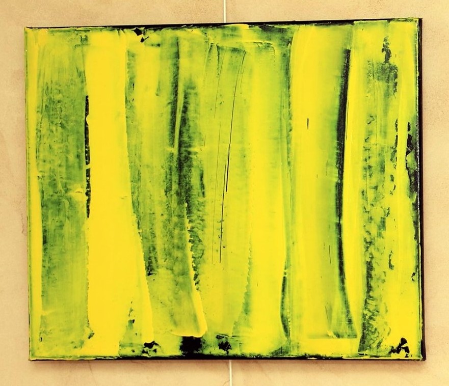 Peinture yellow on dark