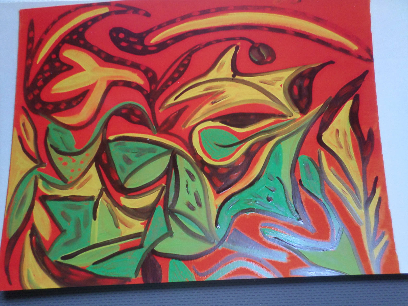 Peinture Ressenti floral