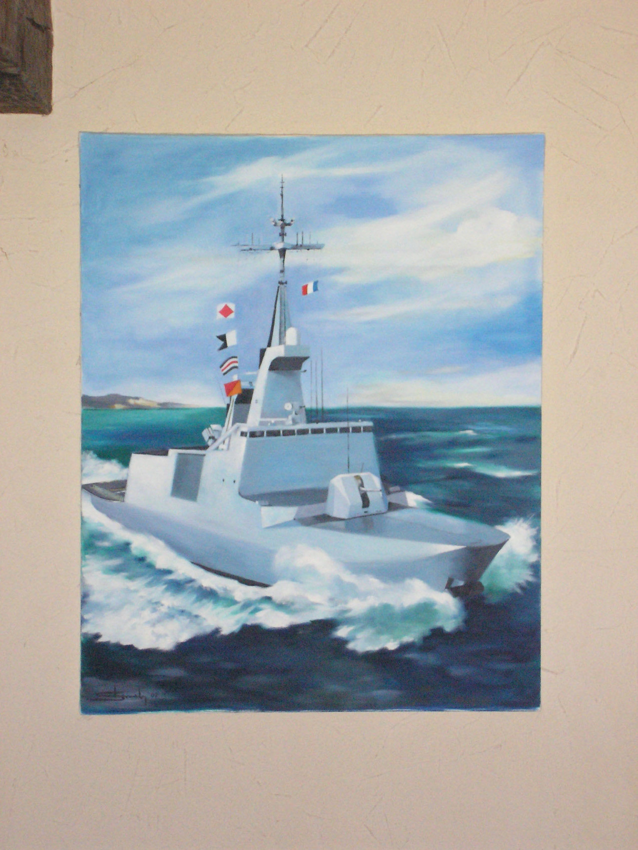 Peinture fregate furtive