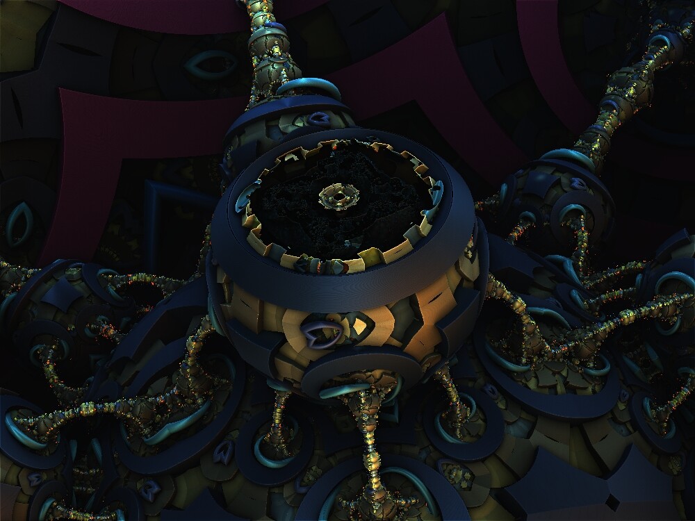 Peinture Fractal en pot