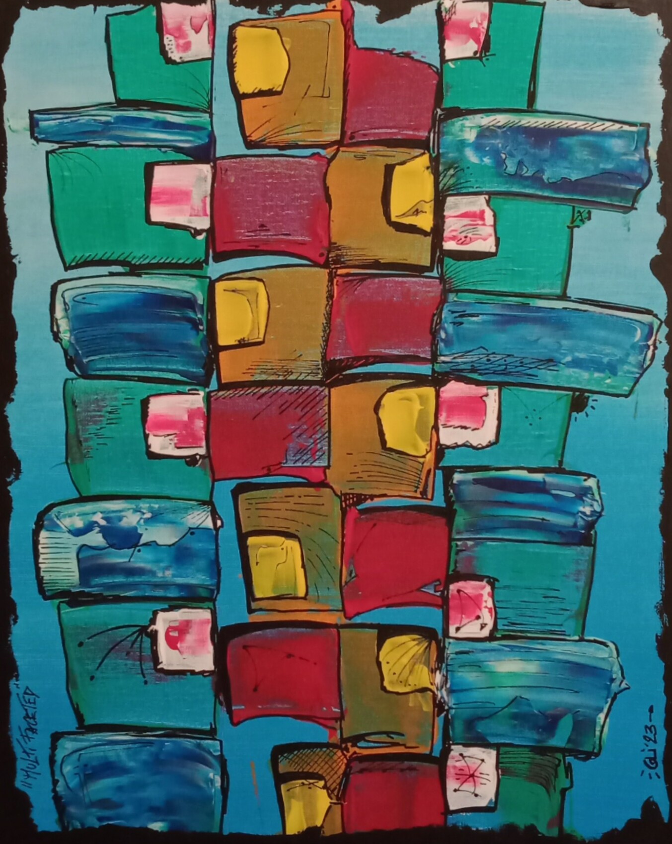 Peinture "Multi Faceted"