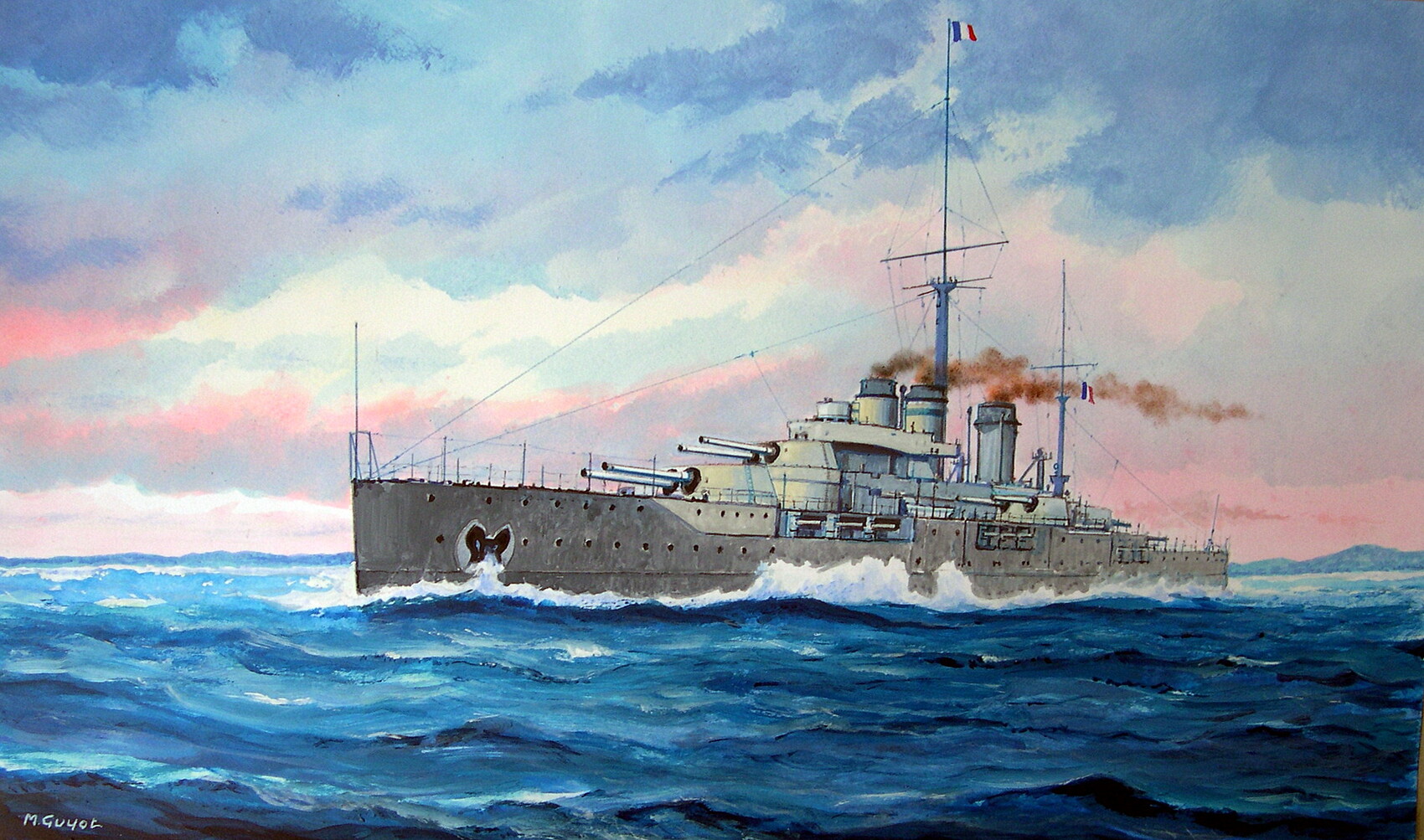 Peinture Le cuirassé Courbet.