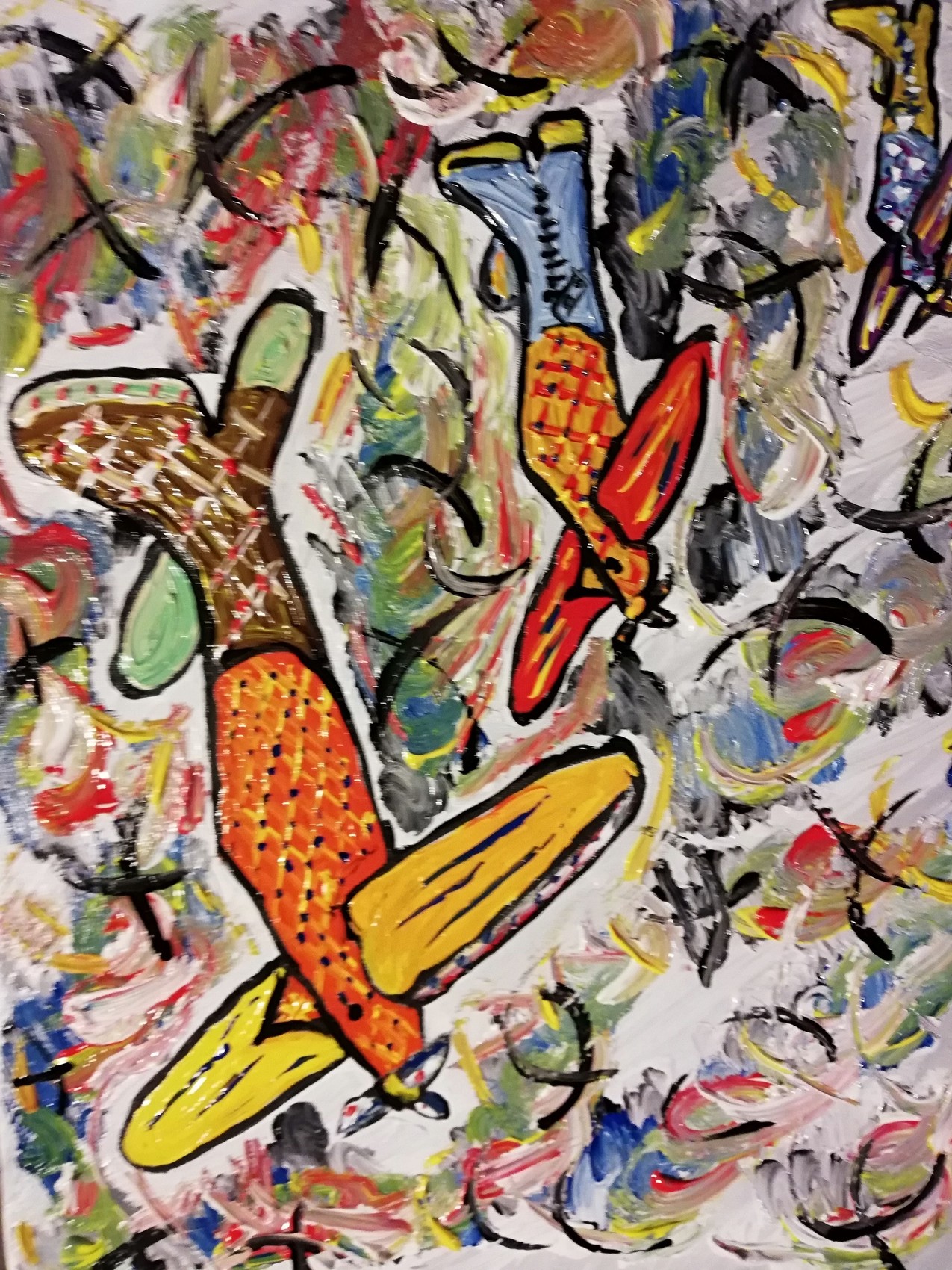 Peinture Homme volant