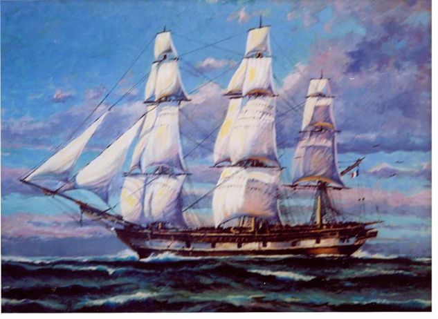 Peinture Frégate