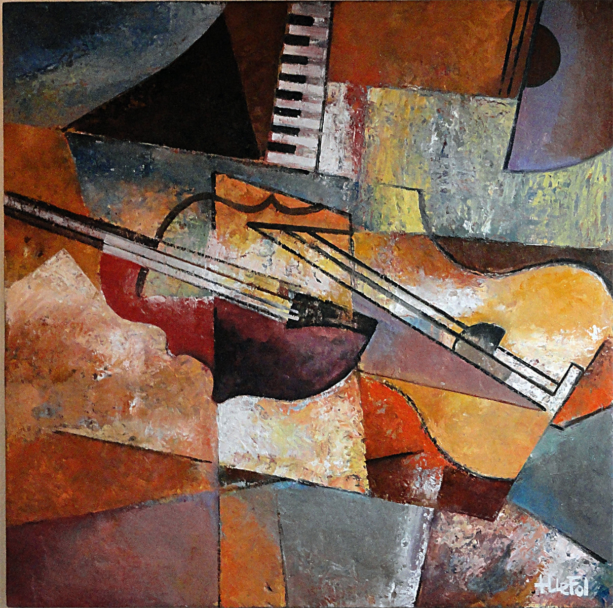 Peinture Lignes musicales
