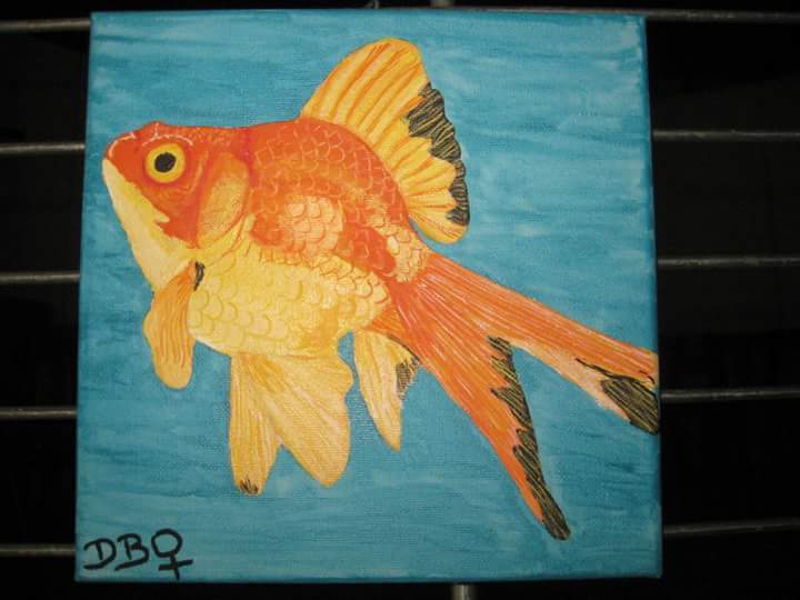 Peinture Poisson rouge