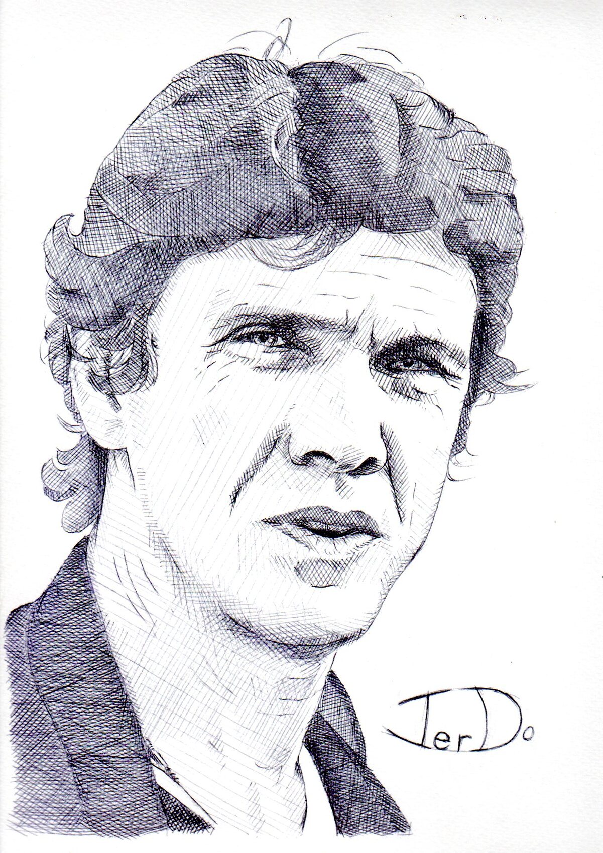 Dessin Portrait de Marc Lavoine