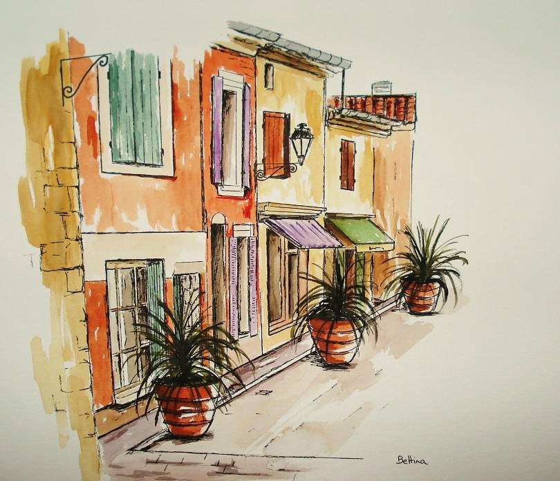 Peinture Ruelle Provençale