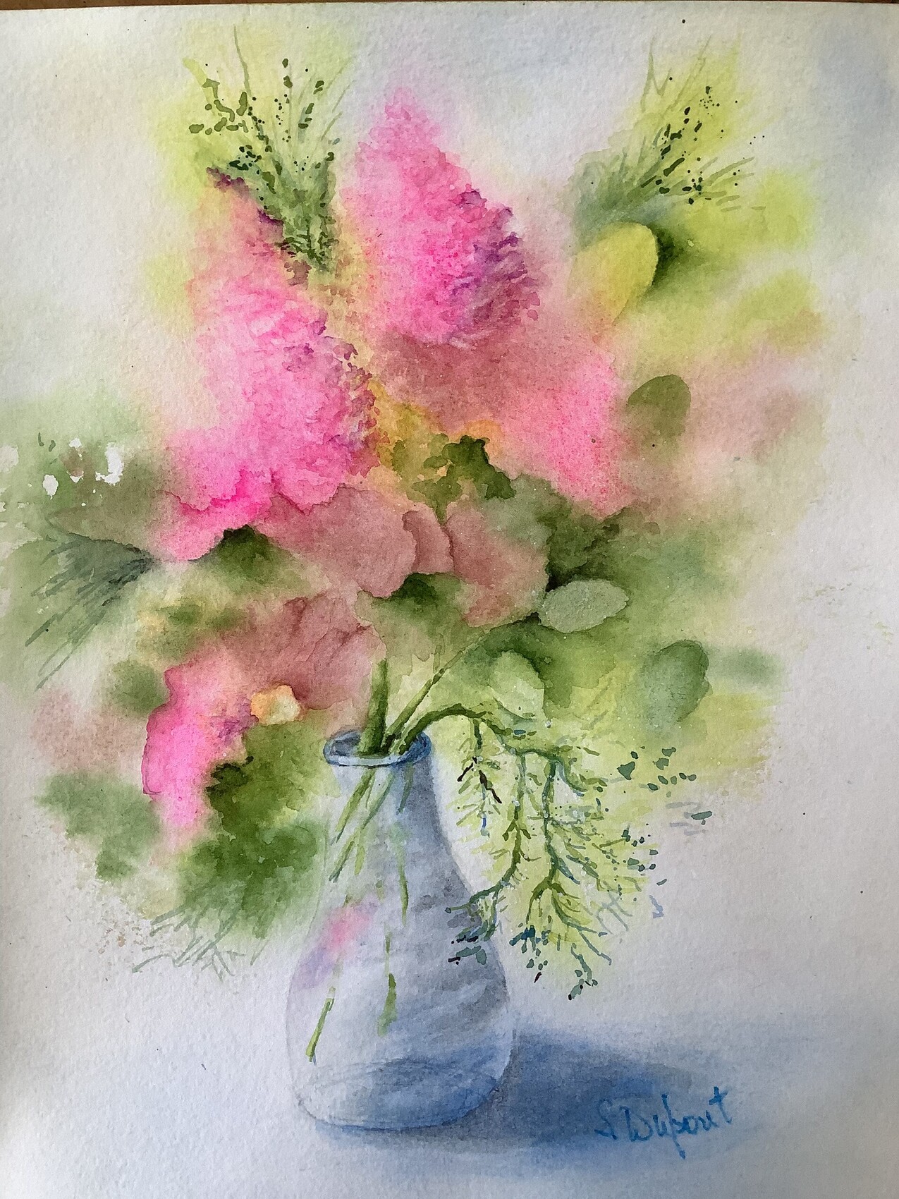 Peinture Teintes de rose