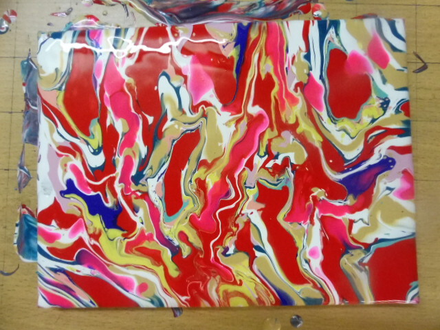 Peinture POURING