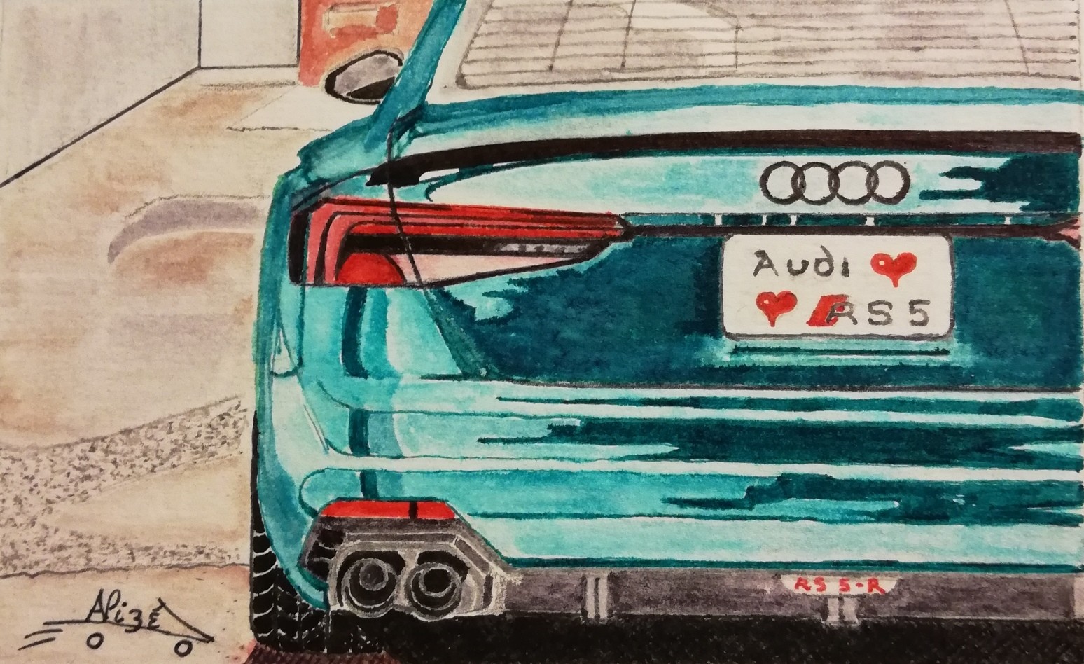Dessin Audi RS 5