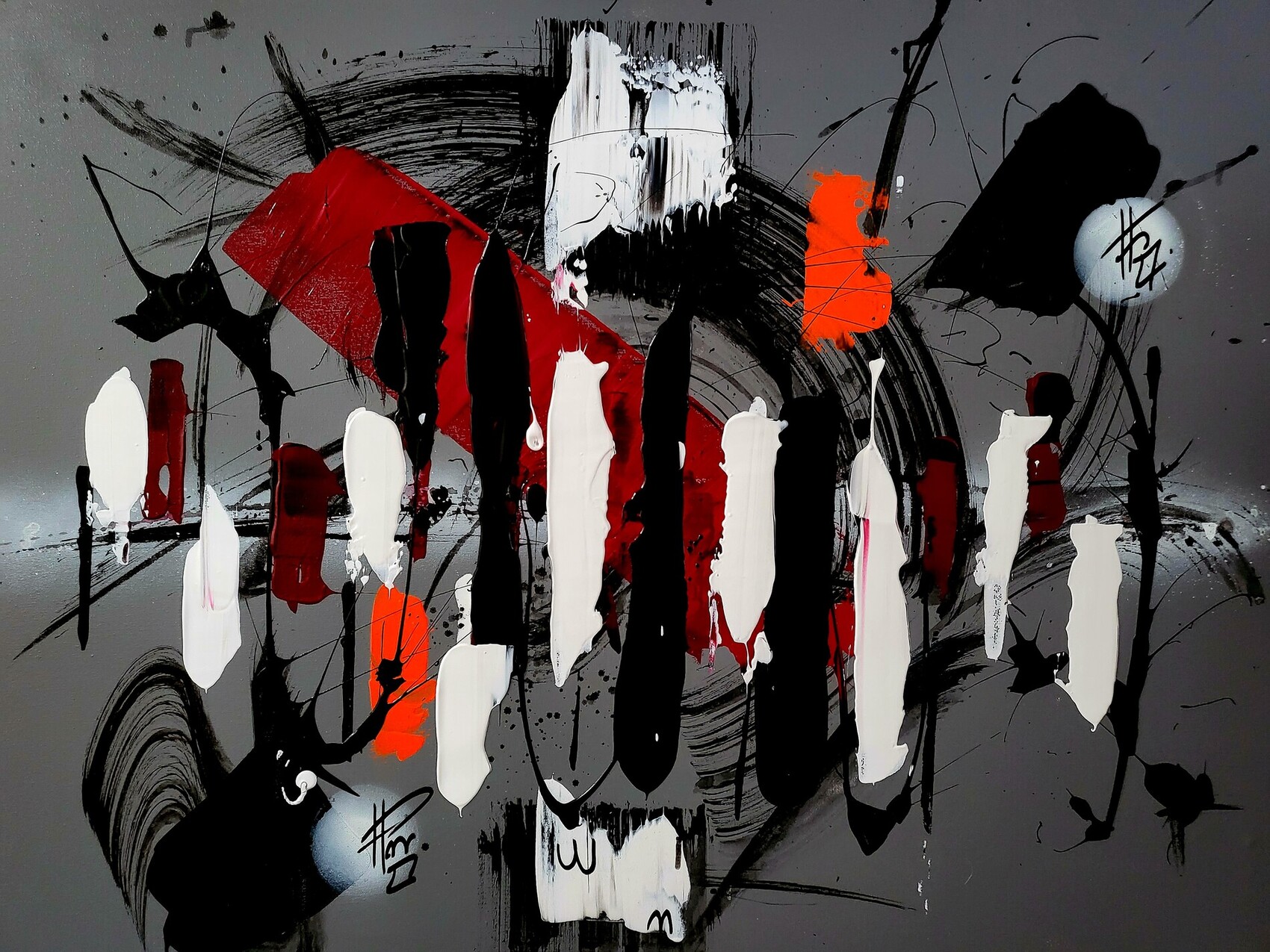 Peinture Visuel by Vincent Marshall Art Paris VMA 2023.