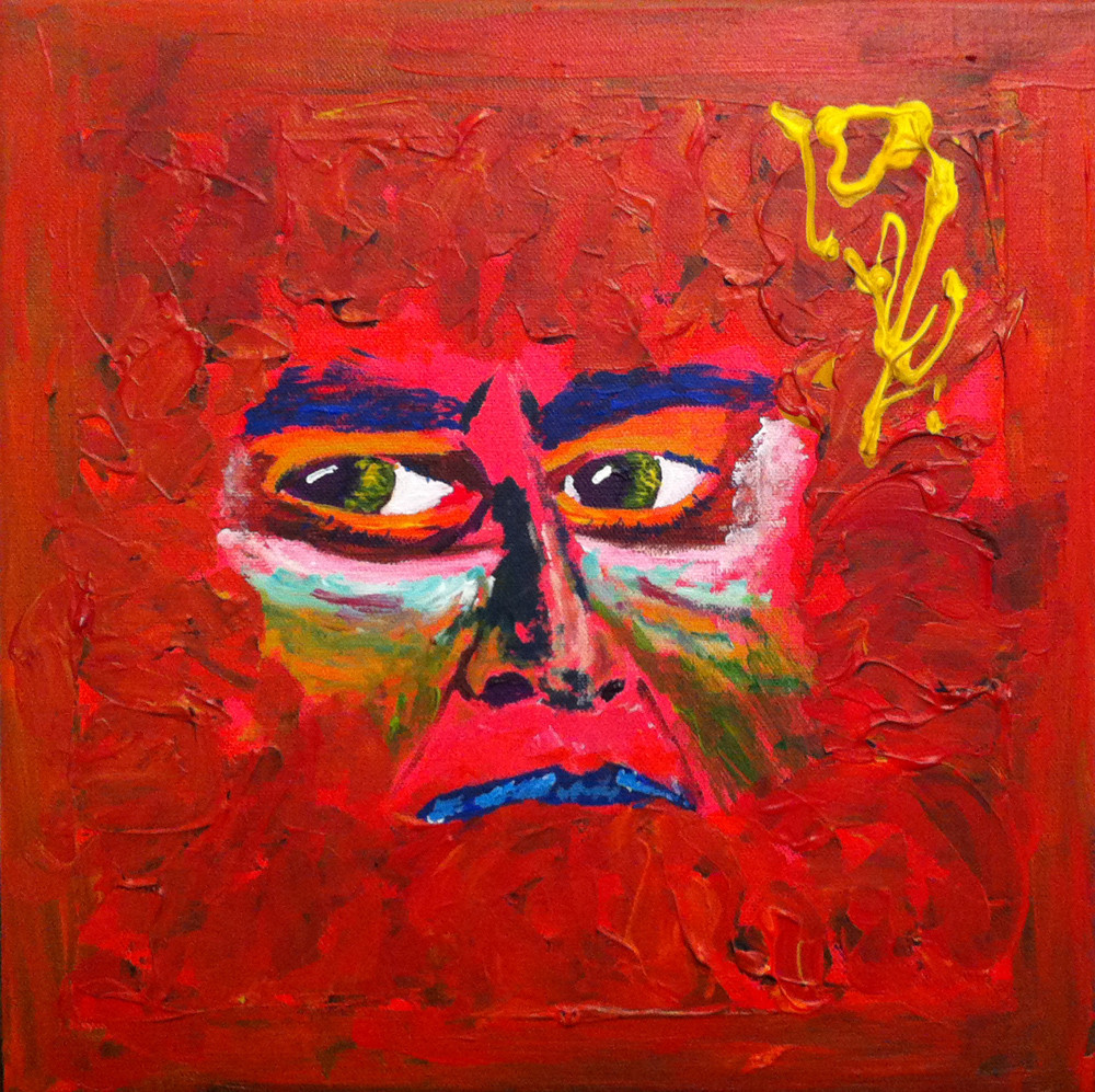 Peinture Rouge au carré