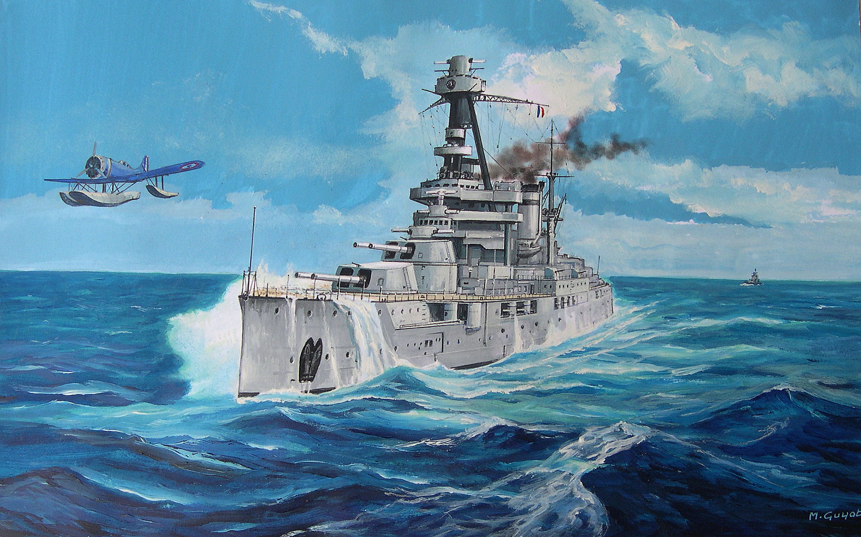 Peinture Le cuirassé Lorraine