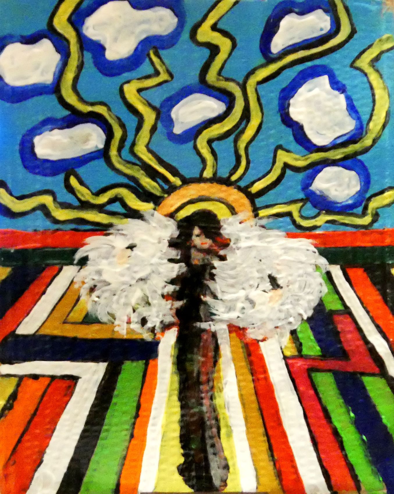 Peinture "Lady Cloud"