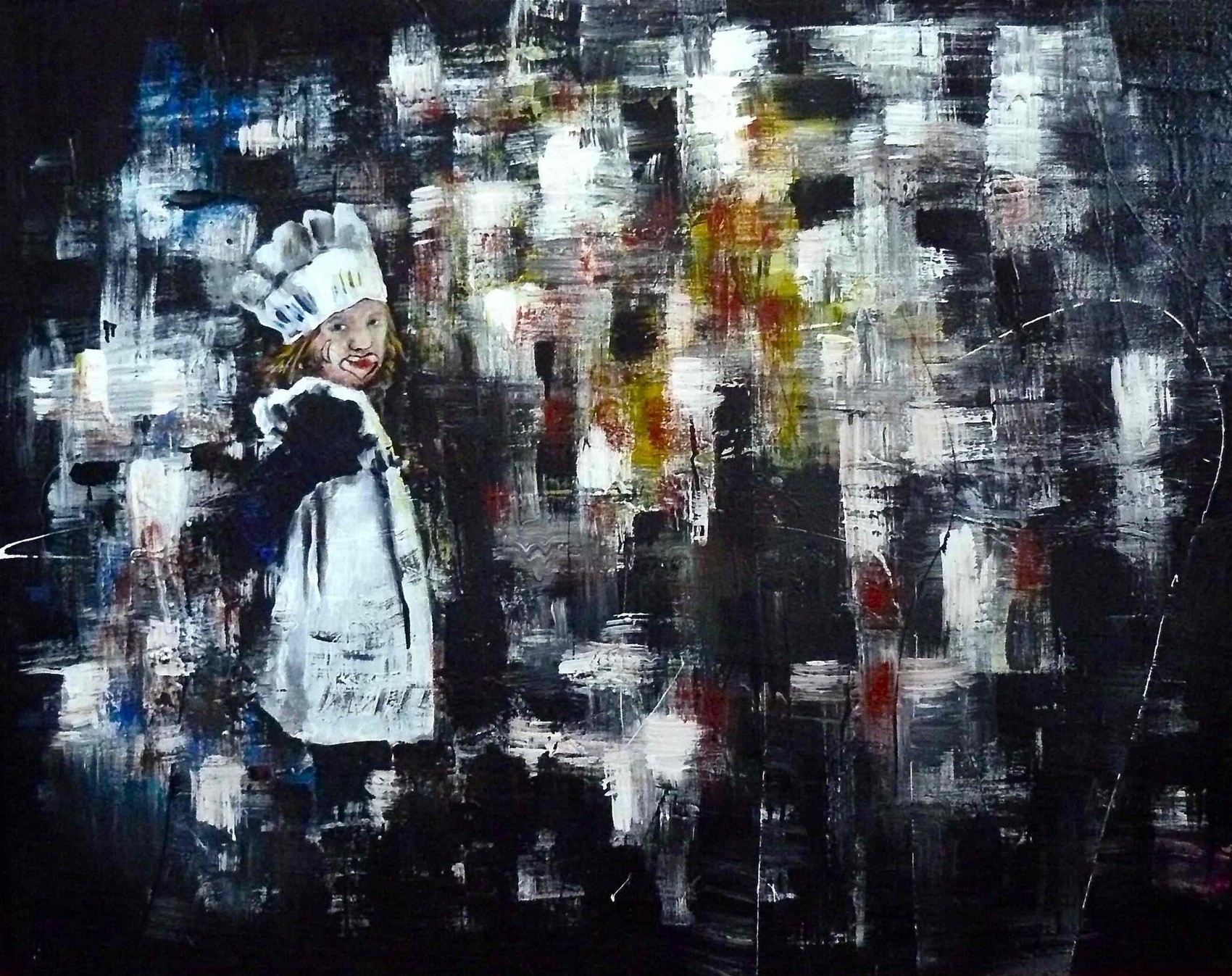 Peinture Carnaval cache cache