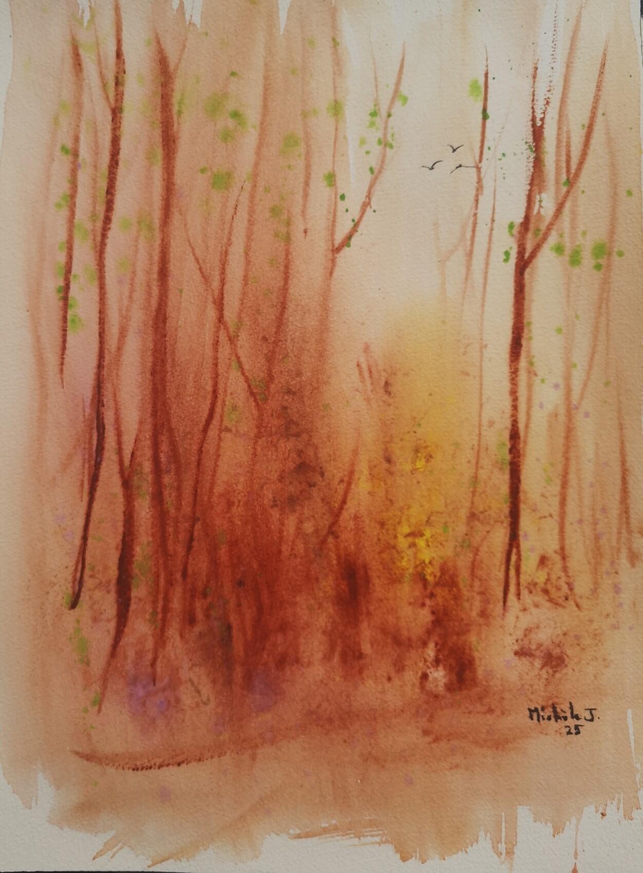 Peinture Le printemps