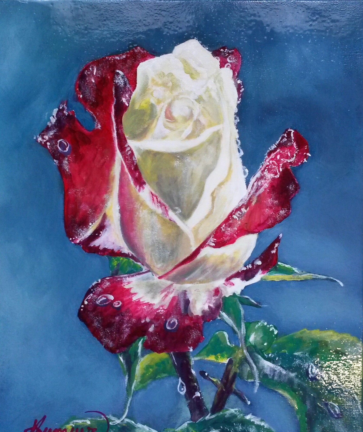 Peinture Rose 2