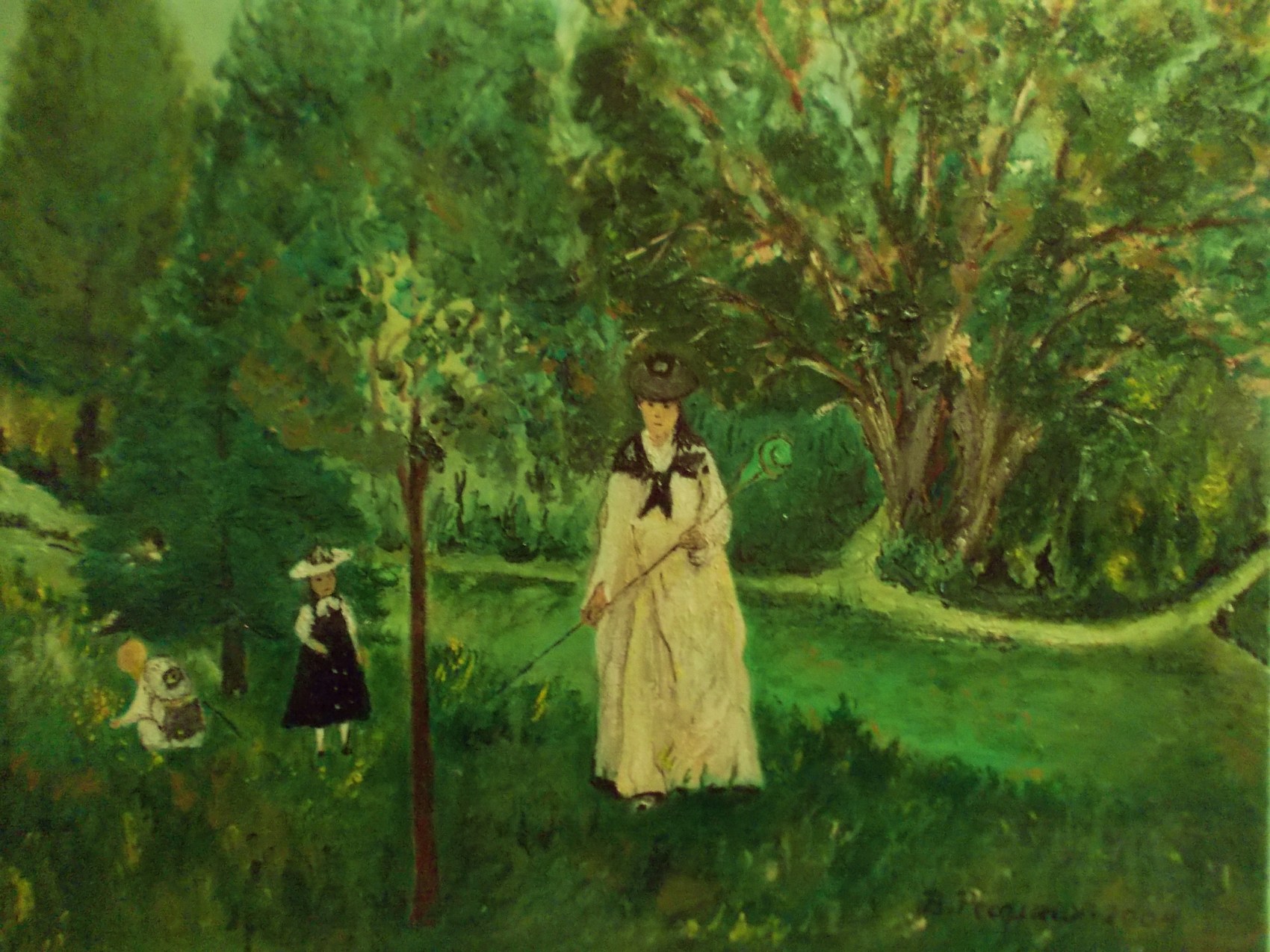 Peinture balade en foret