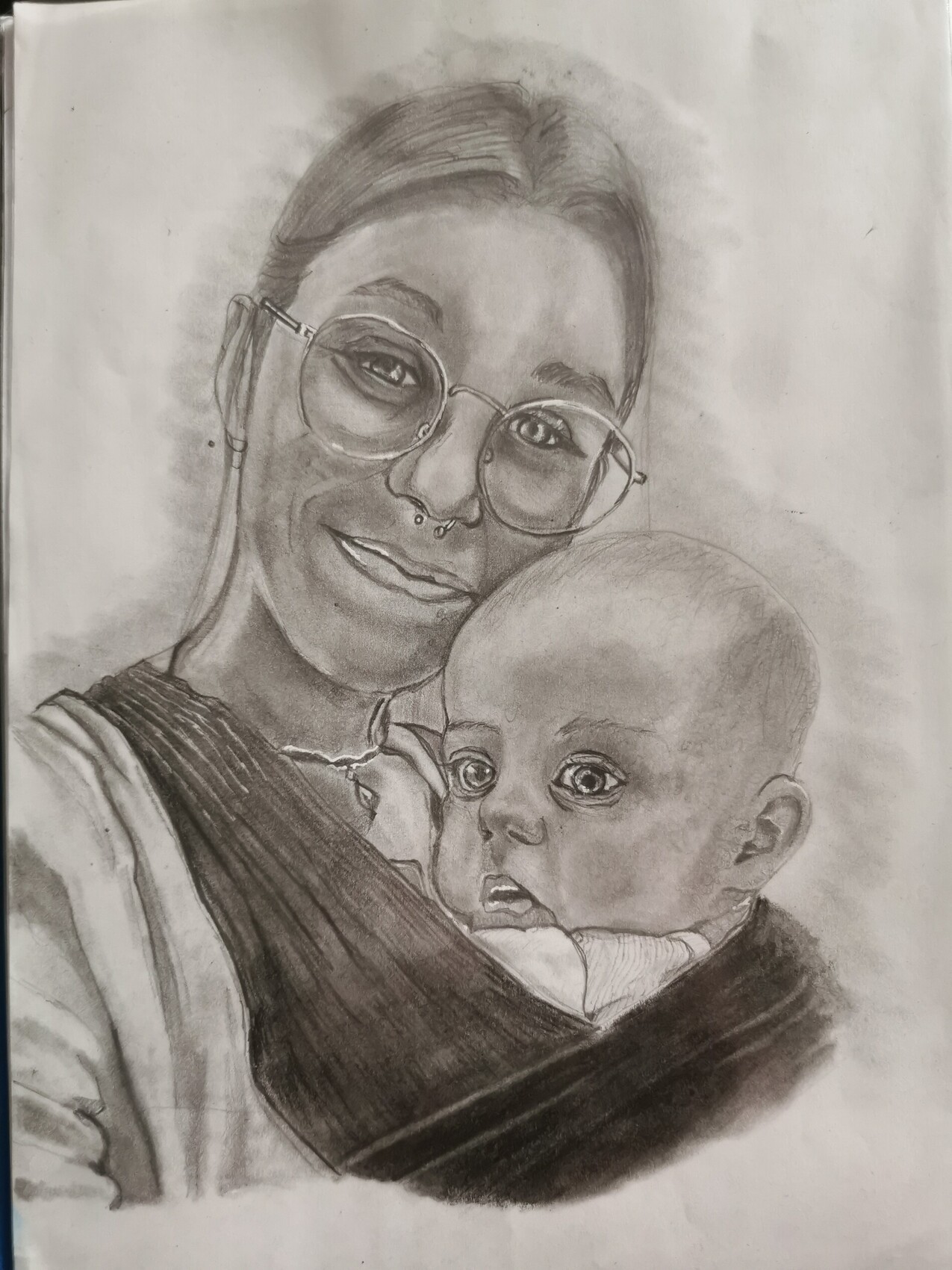 Dessin Maman et bébé