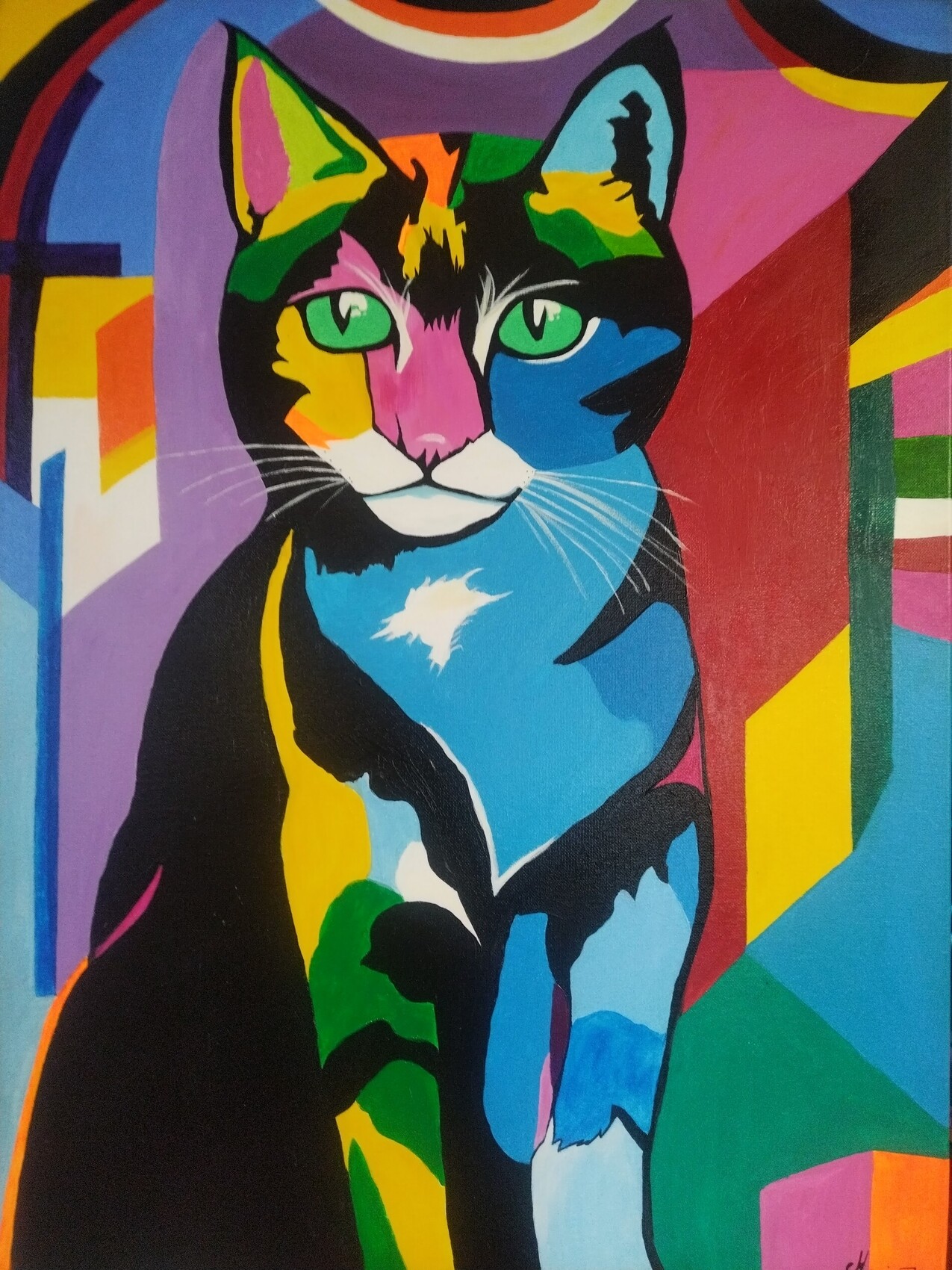 Peinture Color chat