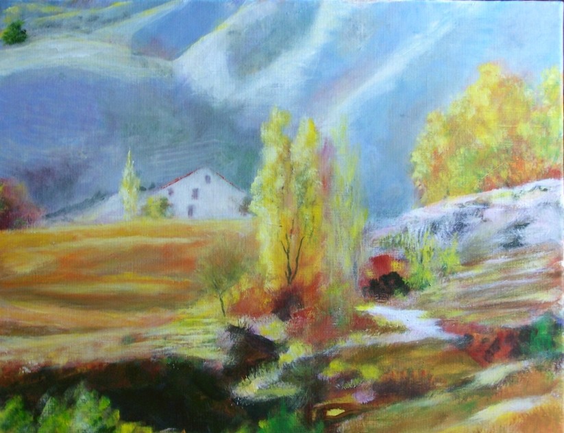 Peinture Mas provençal