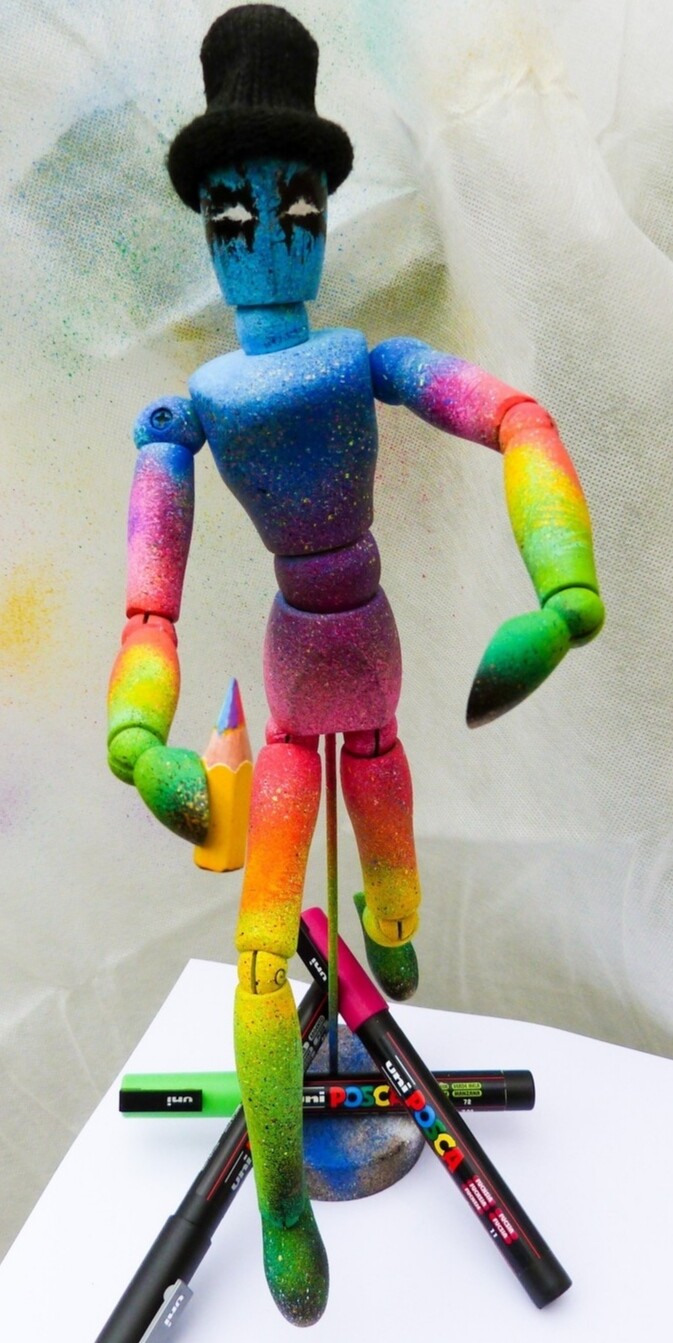 Peinture Rainbow Man