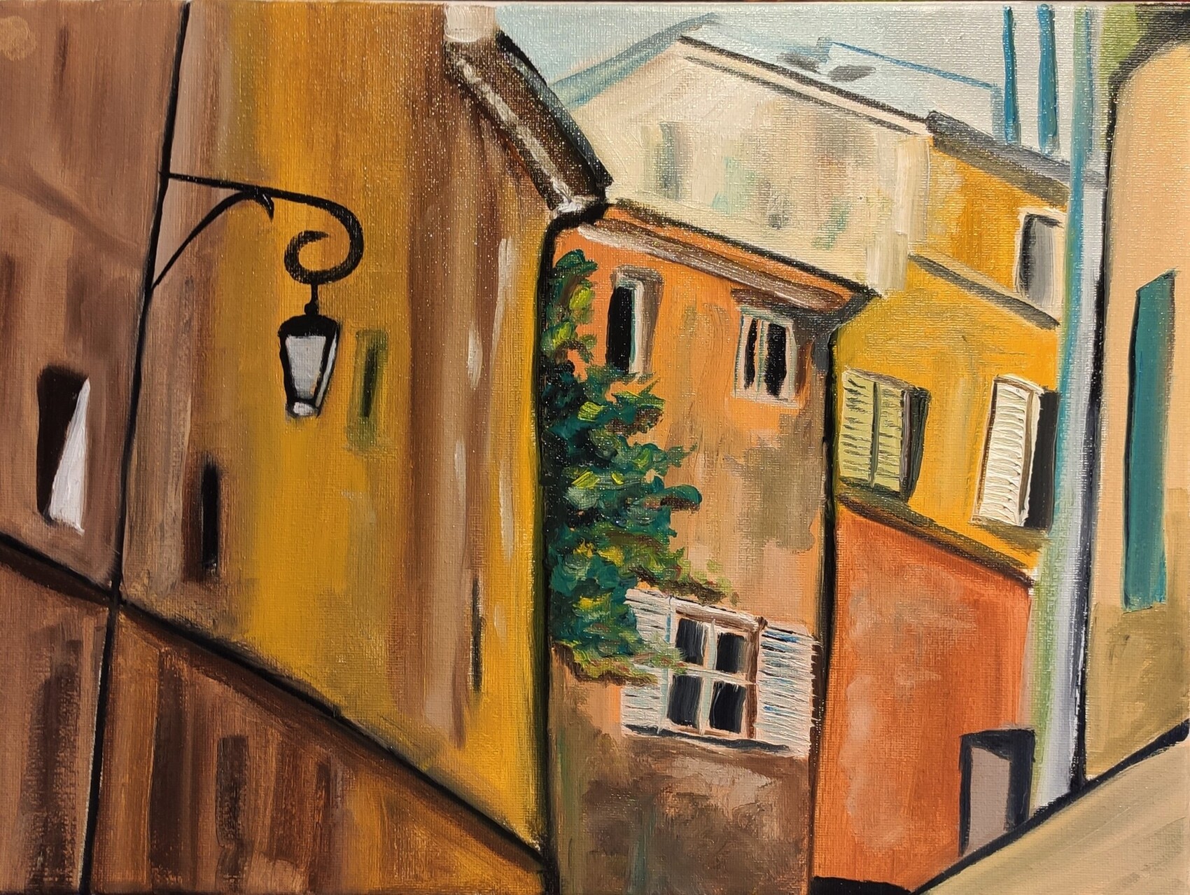 Peinture Une rue à Aix