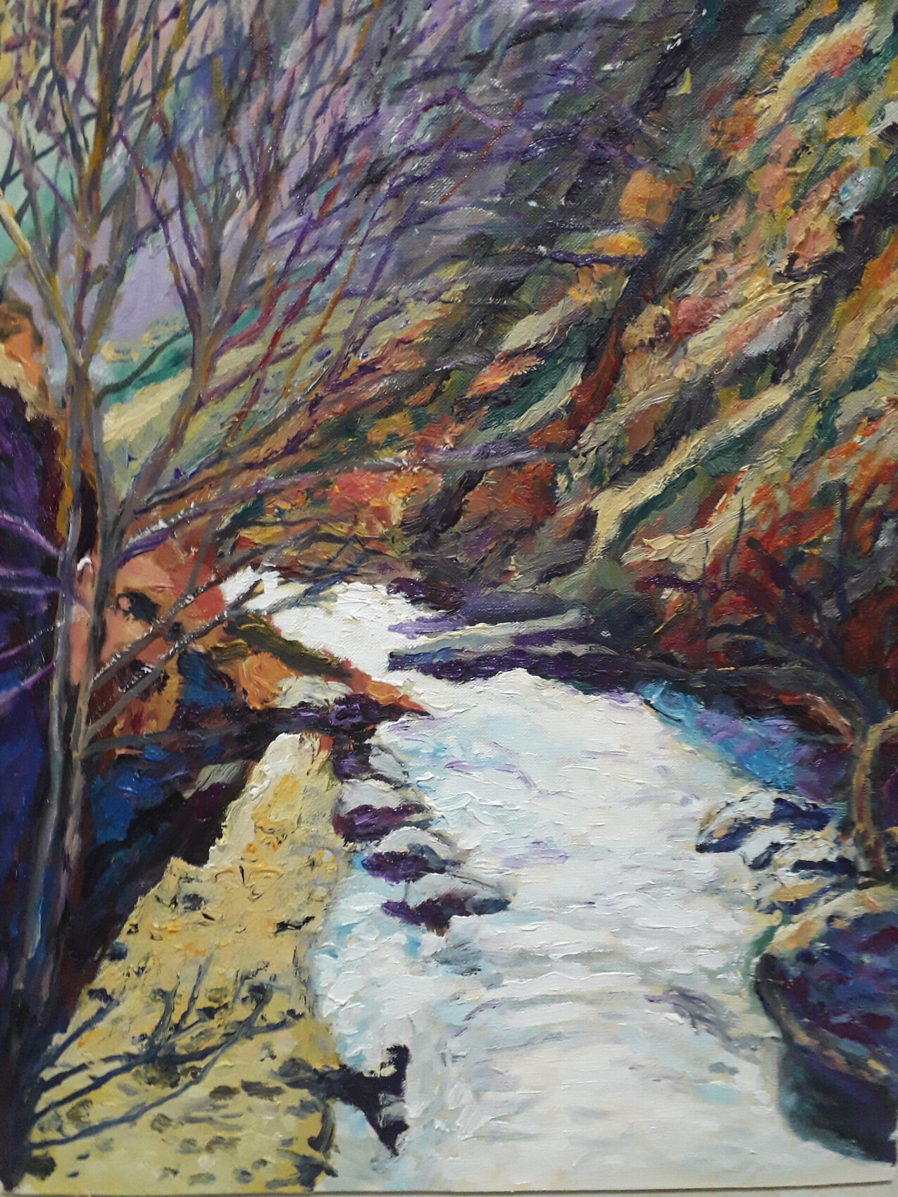 Peinture gorges de la Daraque ete 2021