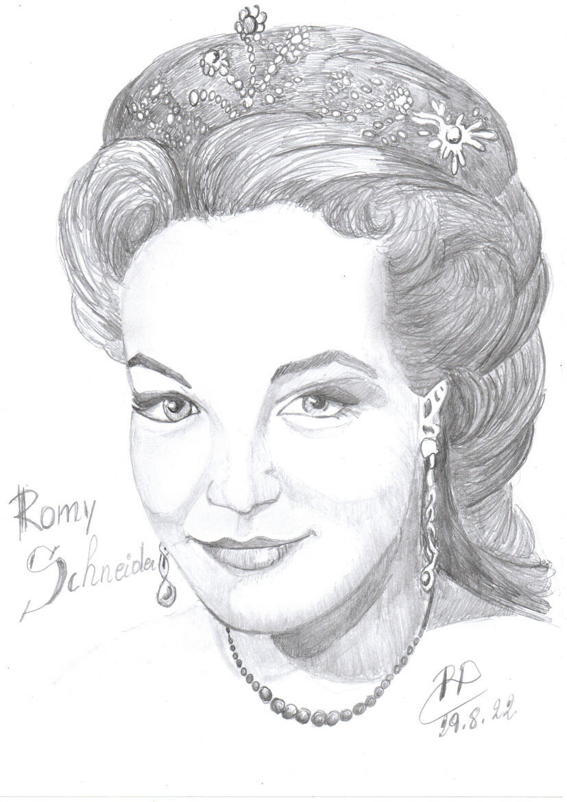 Dessin Romy Schneider
