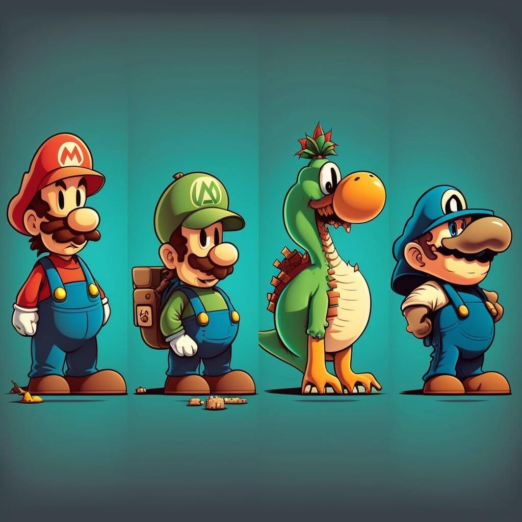 Autre Thriven evolution of super Mario bros.